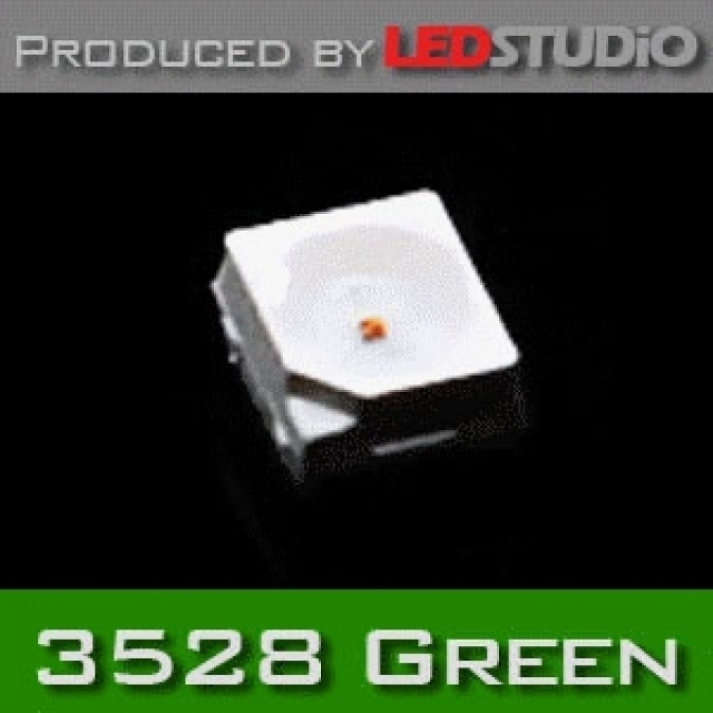 LEDSTUDiO SMD 3528 1Chip LED (@ 20mA) :: Green (1릴=2,000 EA) - 이엑스엘이디
