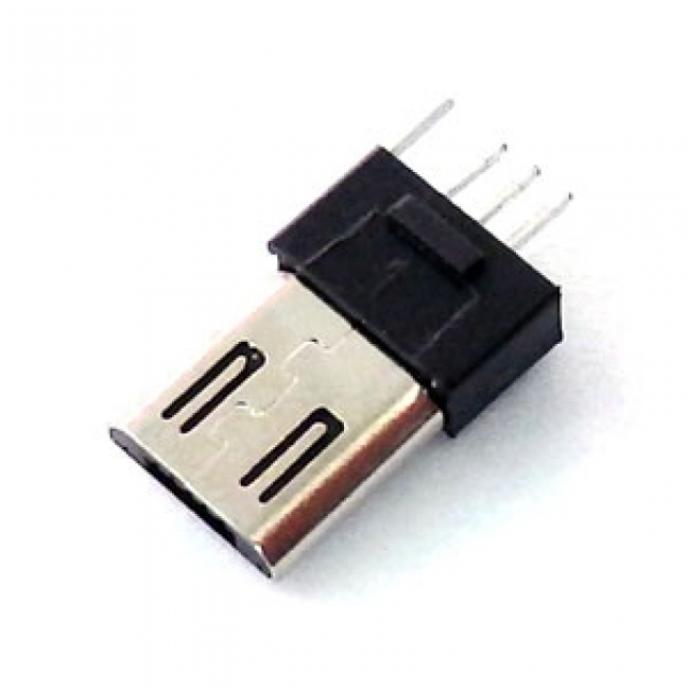 Micro USB Male Straight DIP Type Connector - 이엑스엘이디