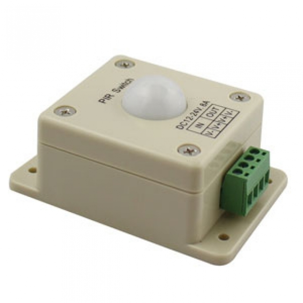DC 12v~24v /8A 인체 감응 스위치 (PIR 스위치/PIR 모션 센서) - 이엑스엘이디
