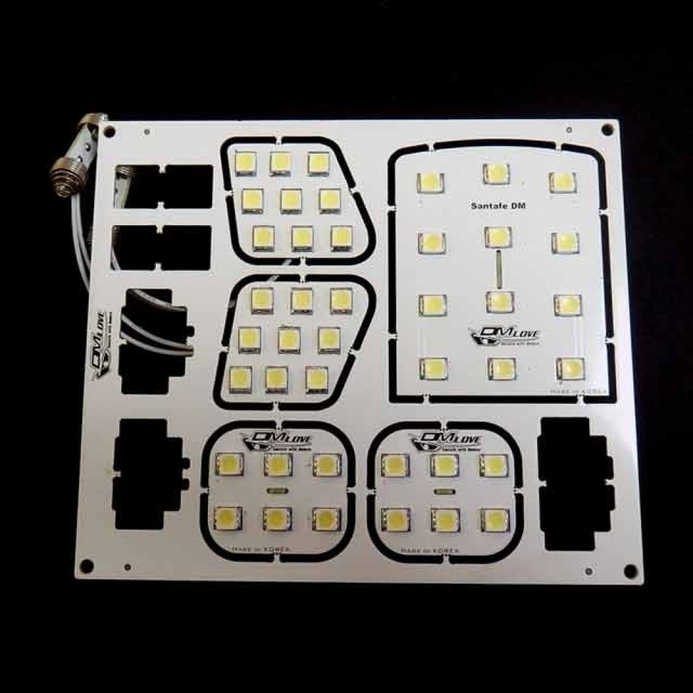 exLED 싼타페 DM용 실내등(풀셋트/공동구매형) - 이엑스엘이디