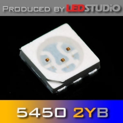 LEDSTUDiO 2COLOR SMD 5450 2YB LED @ 40mA + 20mA) (옐로우2칩+블루1칩) - 이엑스엘이디